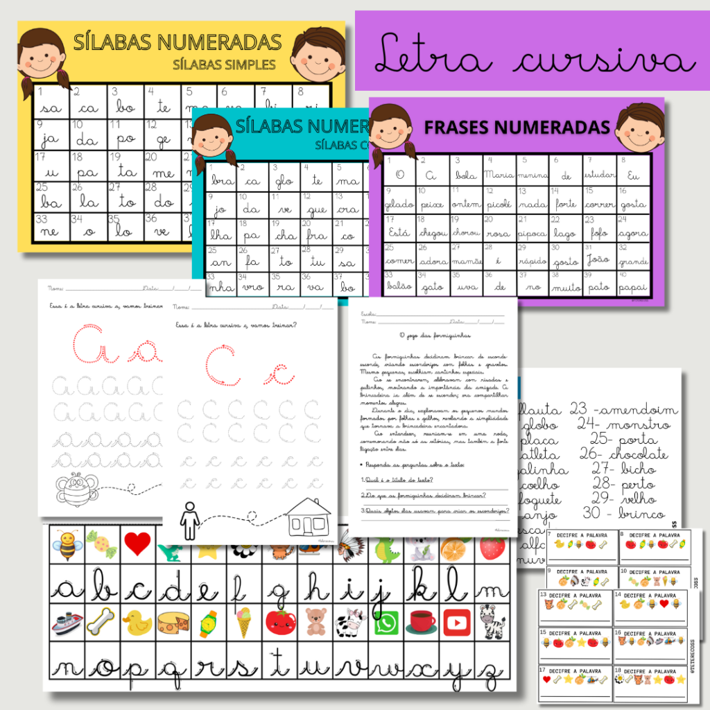 Combo letra cursiva – Teterecoss